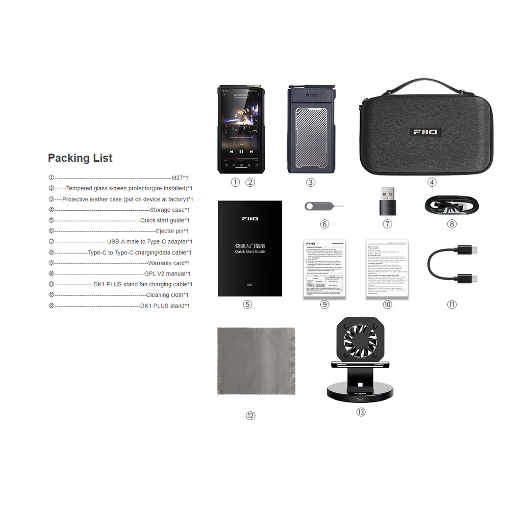 FiiO M27 Reference Portable Android Hi-Res Music Player – 🟢 PremiumHIFI ...